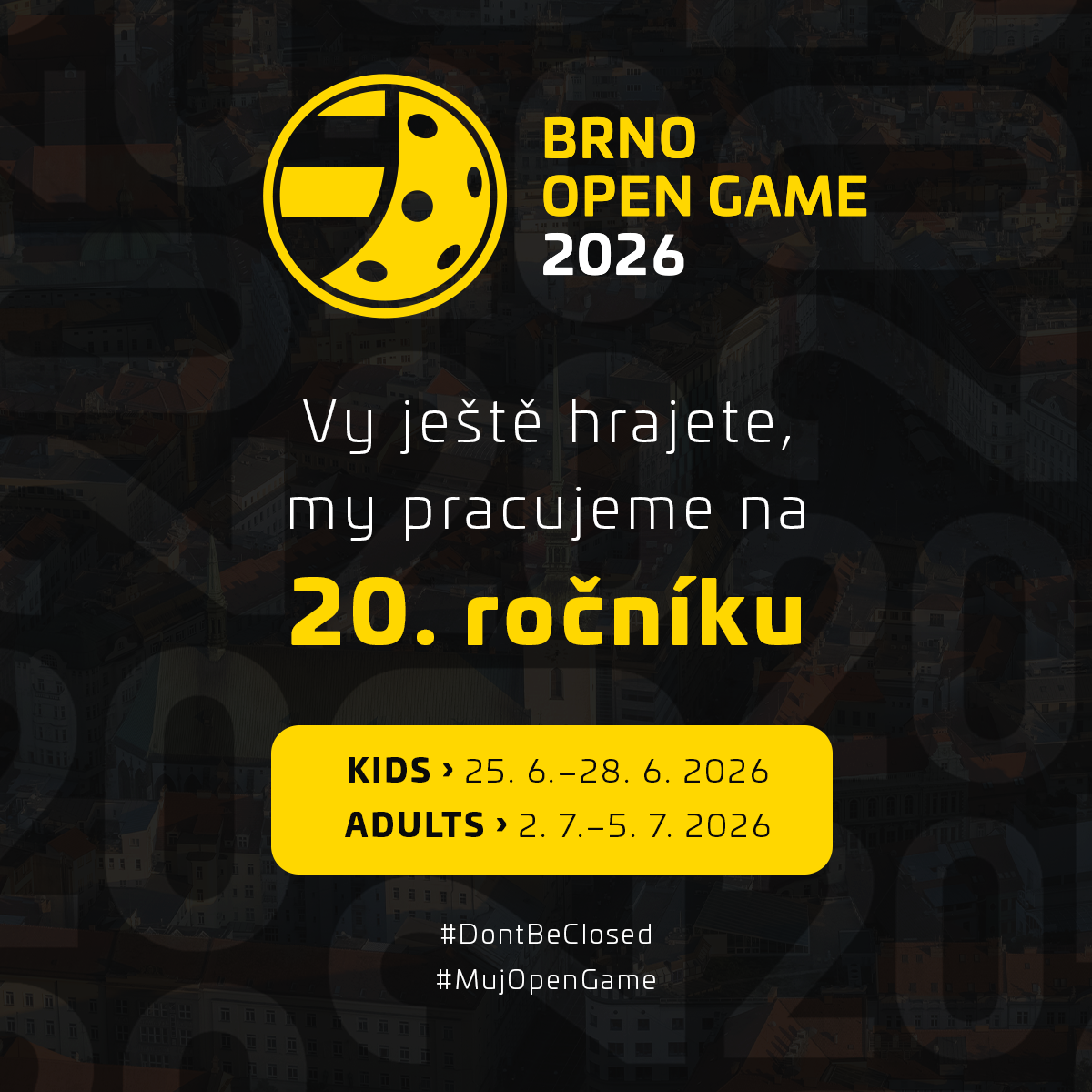 BRNO OPENGAME 2025 - Novinky